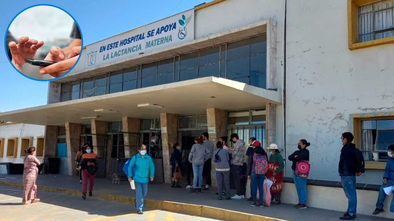 Intervienen a mujer por intentar robar el celular de un trabajador del hospital Honorio Delgado ...